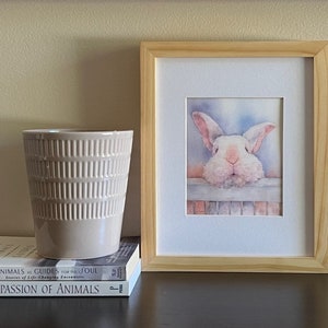 Bunny Print, Bunny Watercolor Print, Rabbit Print, Bunny Art Print ...