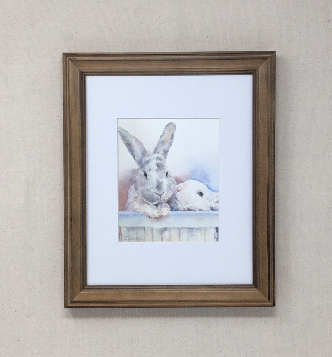 Bunny Print Rabbit Print Bunny Art Print Rabbit Art Print | Etsy