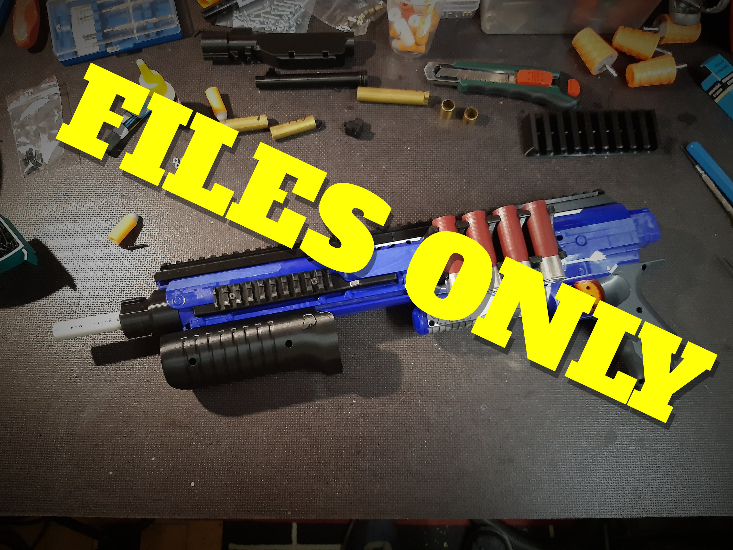 DIGITAL Version Nerf Rampage Inline Clip Shotgun Kit Mk1 Adding Style Points to Your Rampage ...