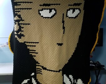Anime C2C Crochet Afghan Blanket Military Police Attack on Titan ...