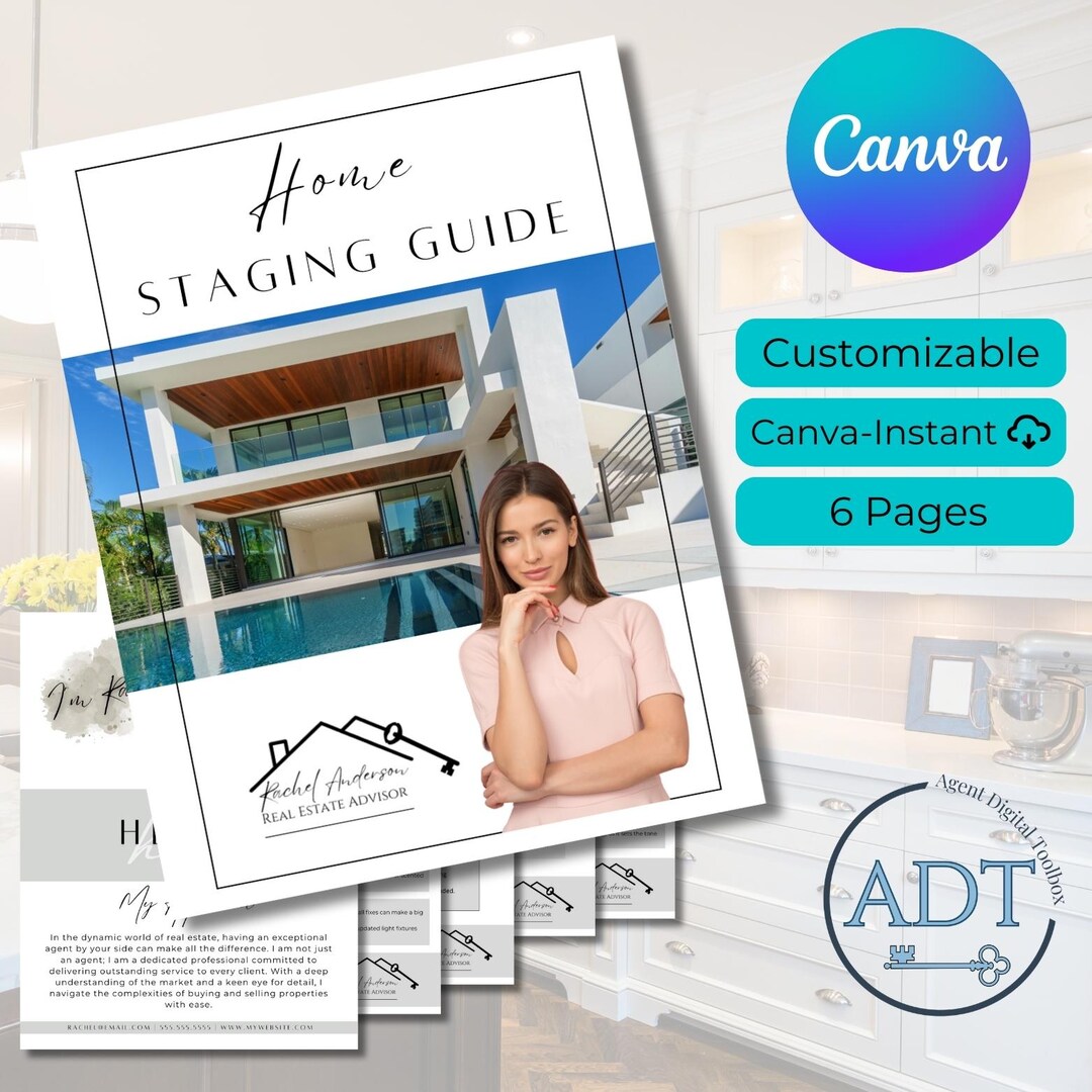 Home Staging Guide Editable Canva Template Real Estate Staging ...