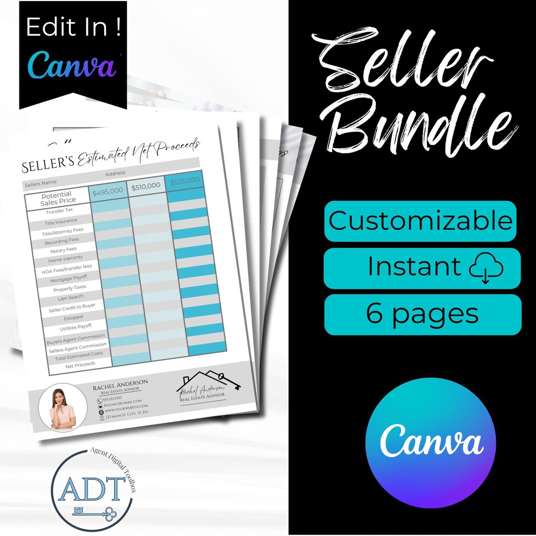 Editable Seller Guide Bundle Realtor Forms & Marketing Templates Home ...