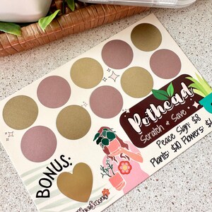 Pothead Plant Lady Scratch off Games | Double Sided Savings Challenges ...