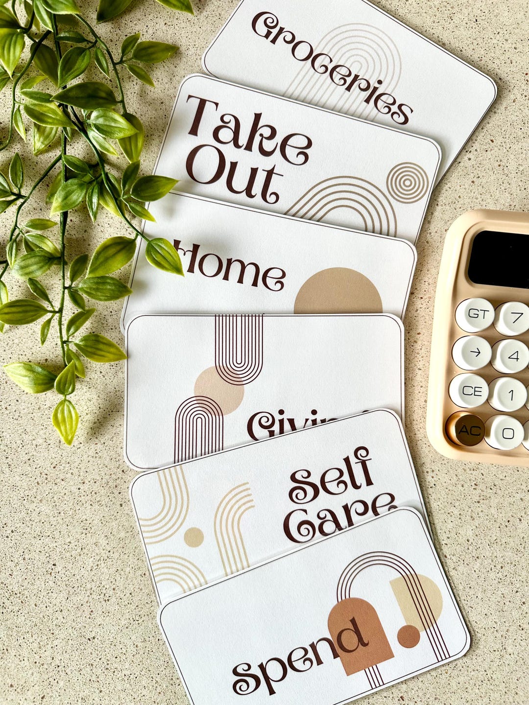 Custom Envelope Category Inserts | Laminated | Fits A6 Sized Cash ...
