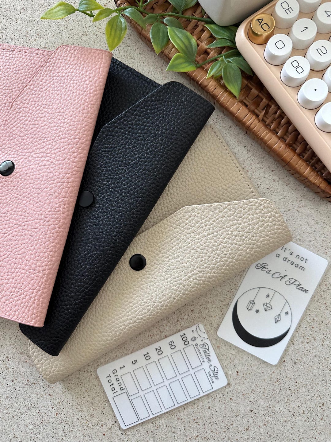 Leather Bank Cash Bags & Reusable Teller Withdrawal Card | Cash ...