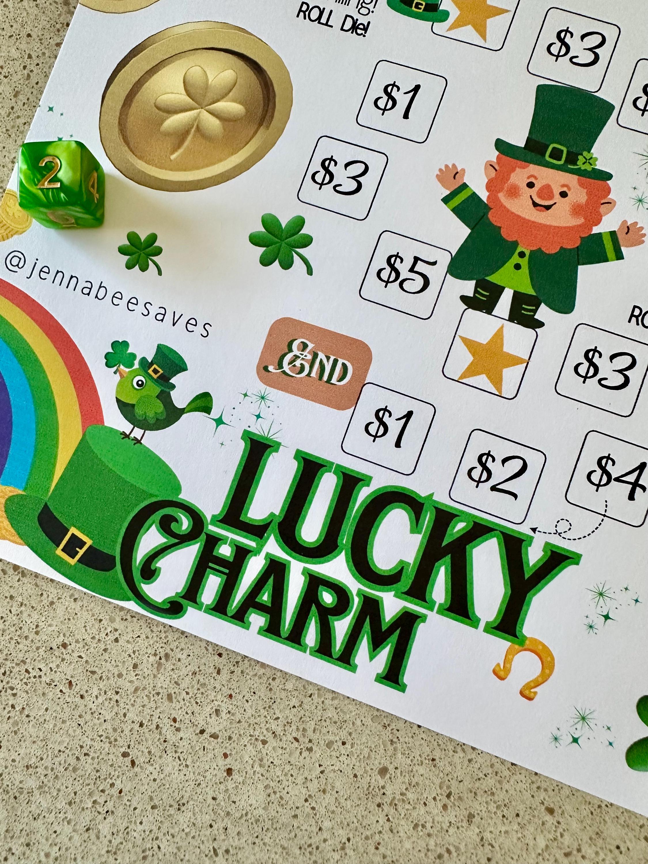 DIGITAL St Patrick's Day Savings Challenge "lucky Charm" | Instant ...