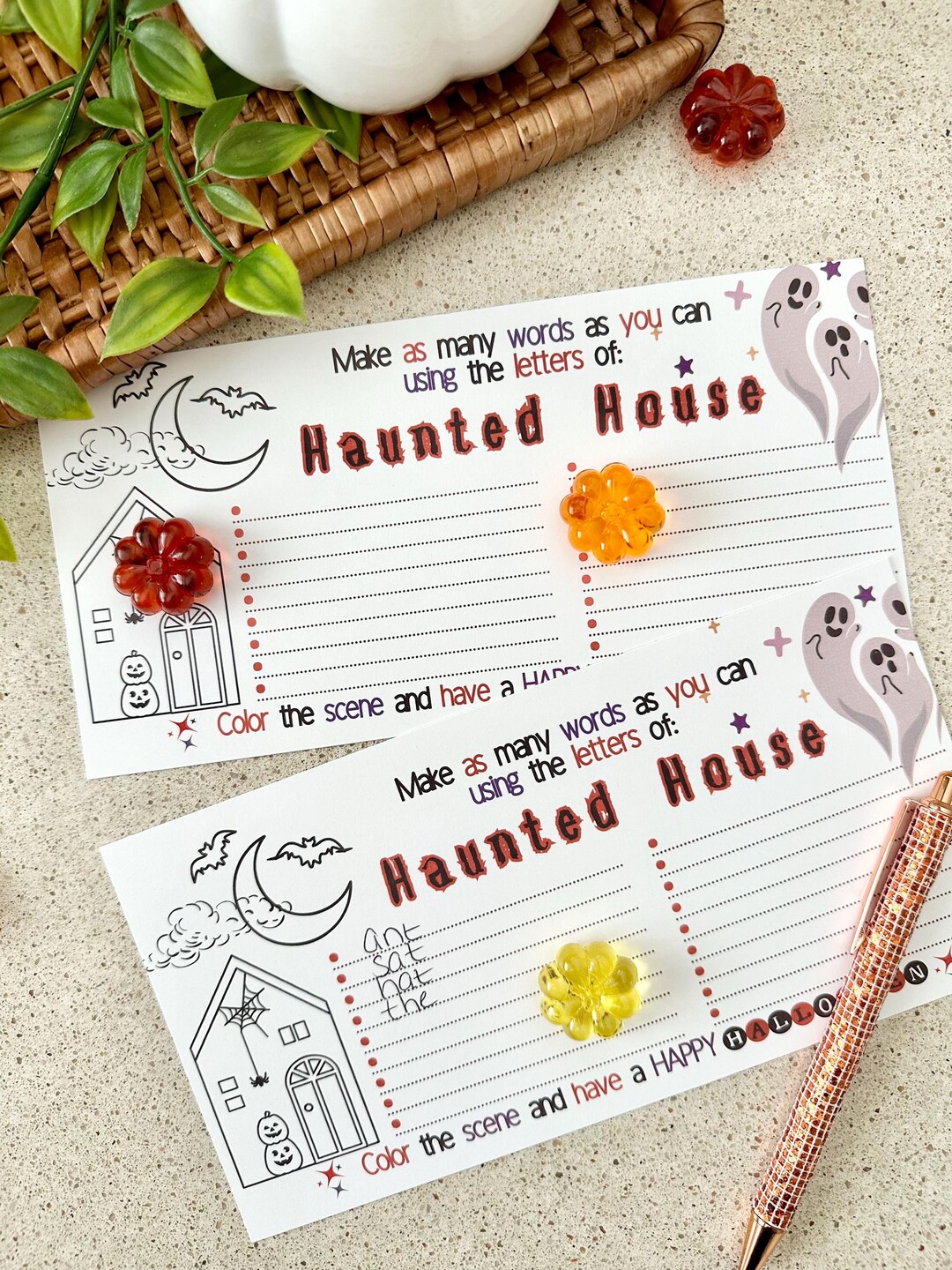 DIGITAL Kids Halloween Boggle Word Game | Instant Download | Classroom ...