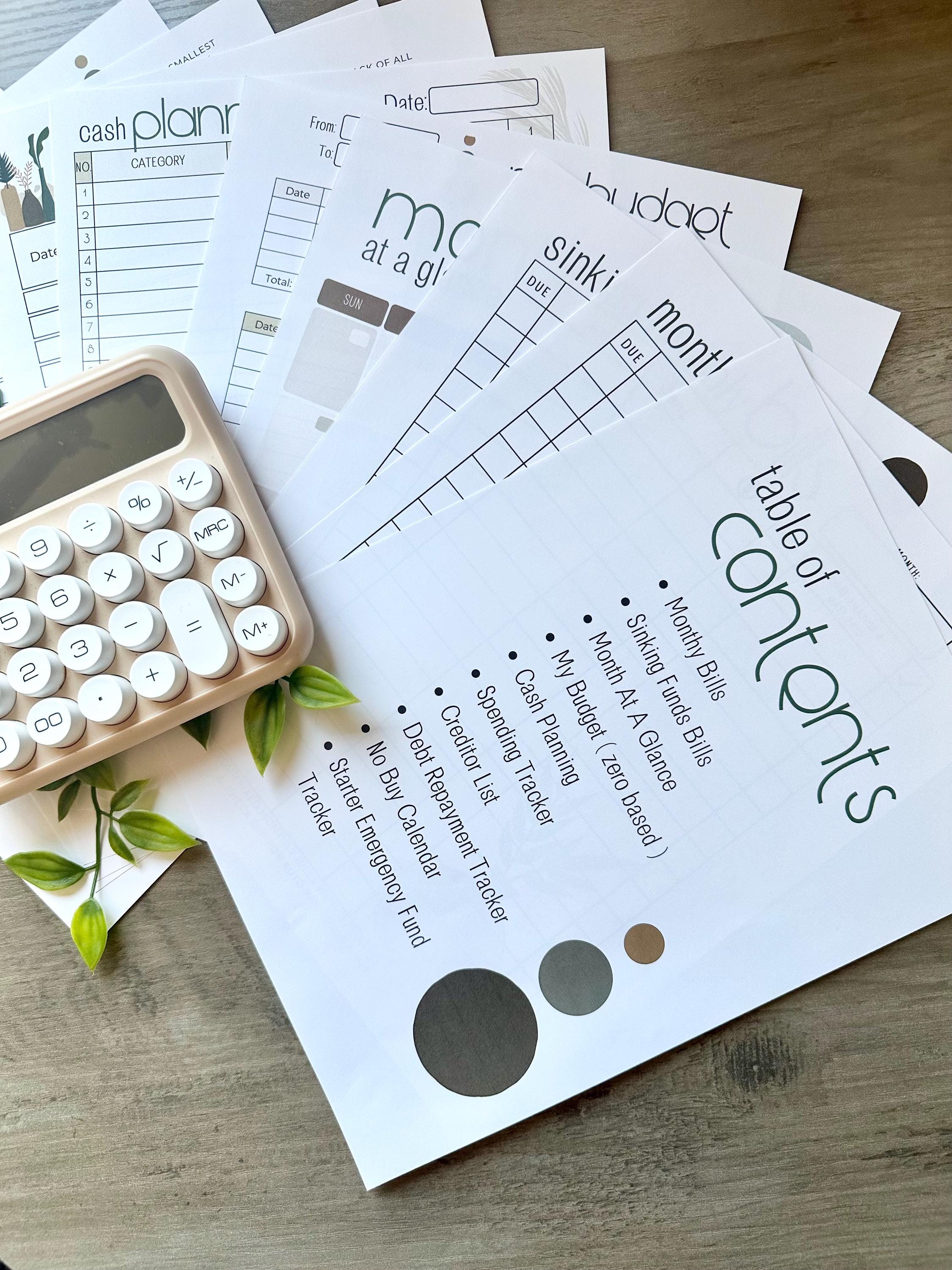 DIGITAL Budget Essentials Simplified Packet | 7 Basic Systems | Instant ...