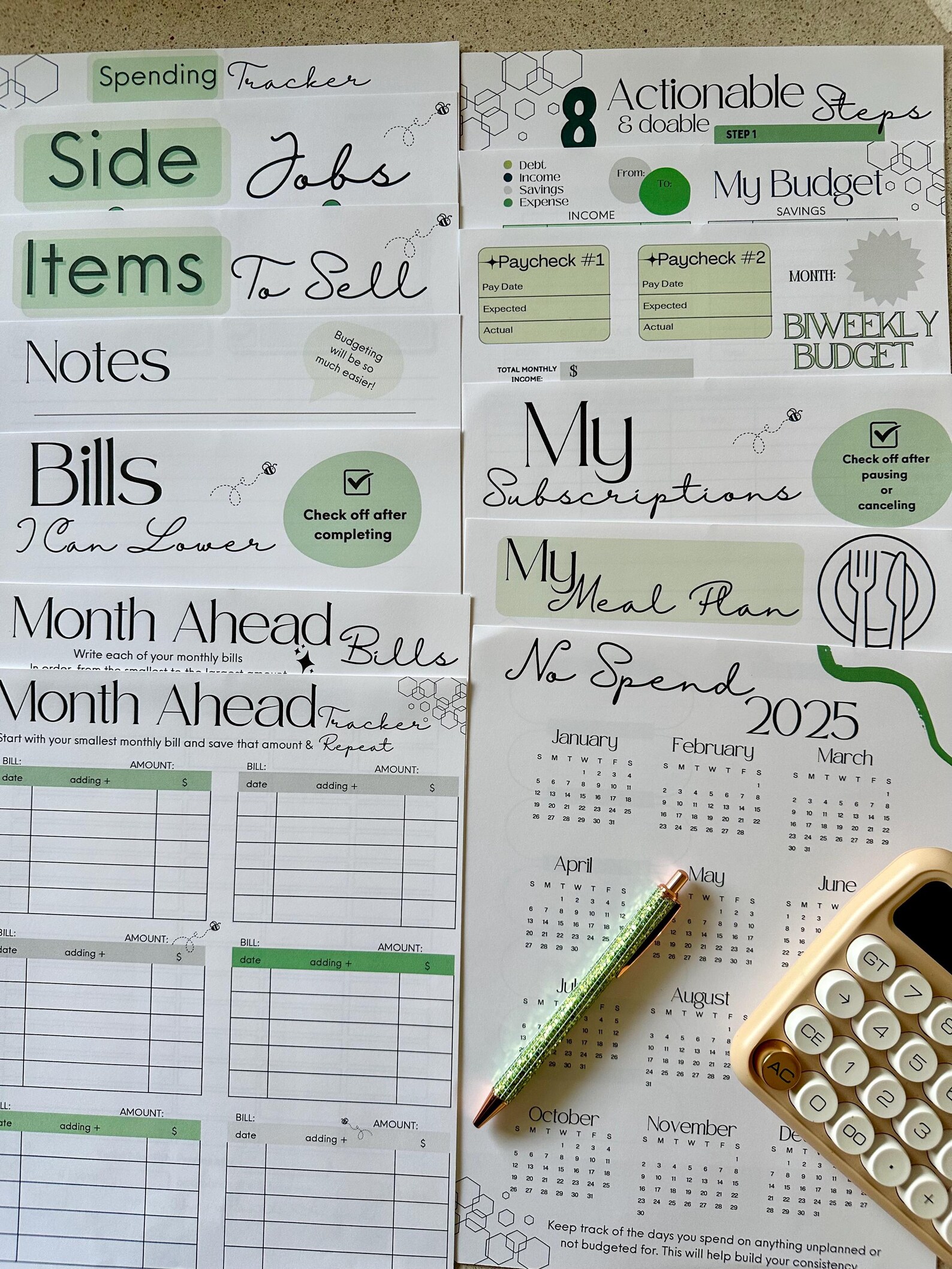 DIGITAL Month Ahead on Bills "how To" Packet | Step by Step ...