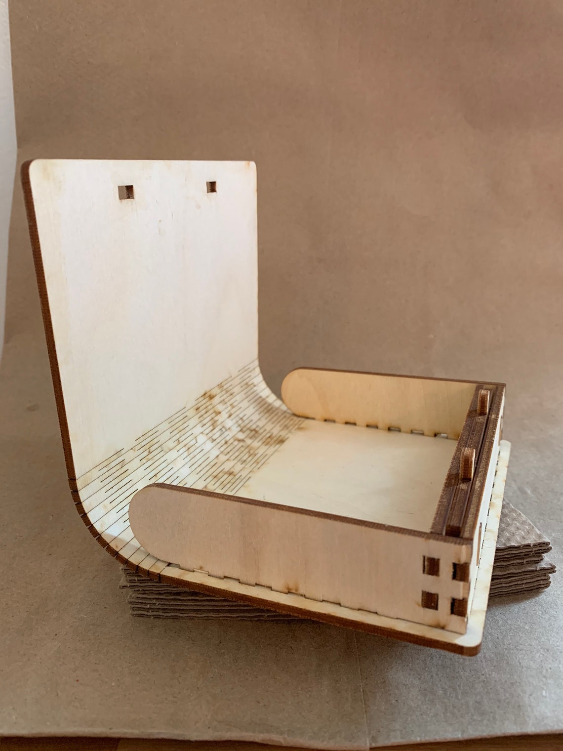 Live Hinge Small Wood Box - Etsy