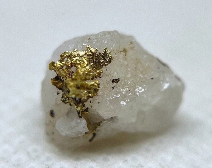 Natural Native Gold in Quartz Rough Crystal From Oriental Mine ...