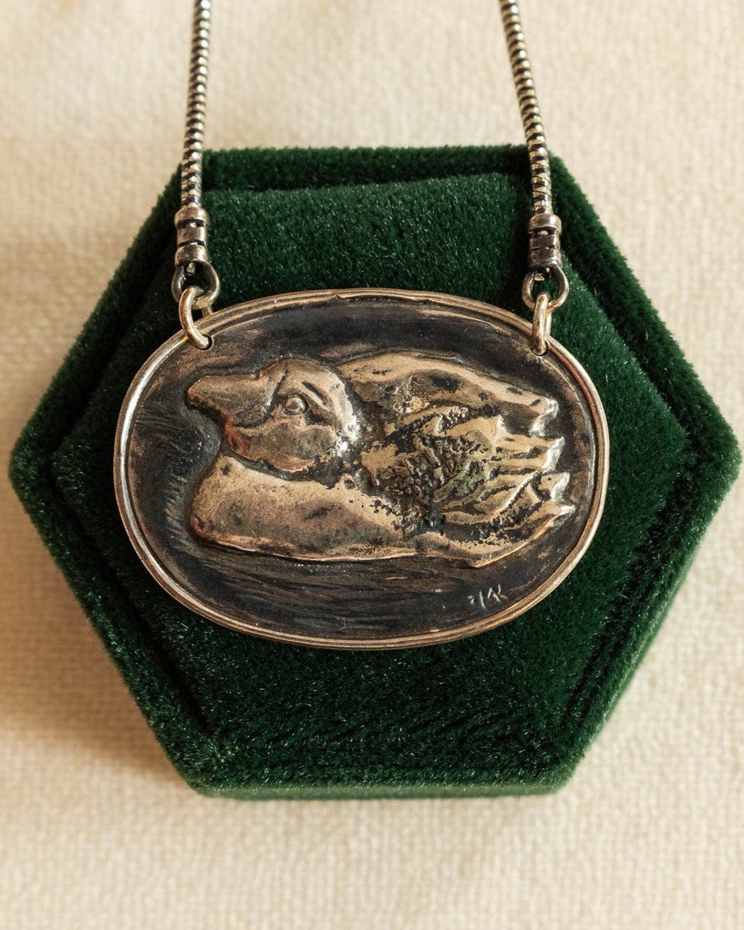 Handmade Sterling Silver “duck” Pendant With Sterling Silver Chain. - Etsy