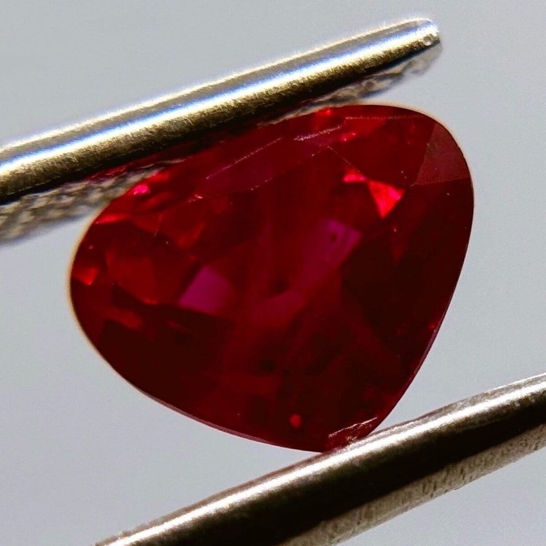 Natural Red Ruby From Mong Hsu, Burma. (GIA & IGI Certified.) - Etsy