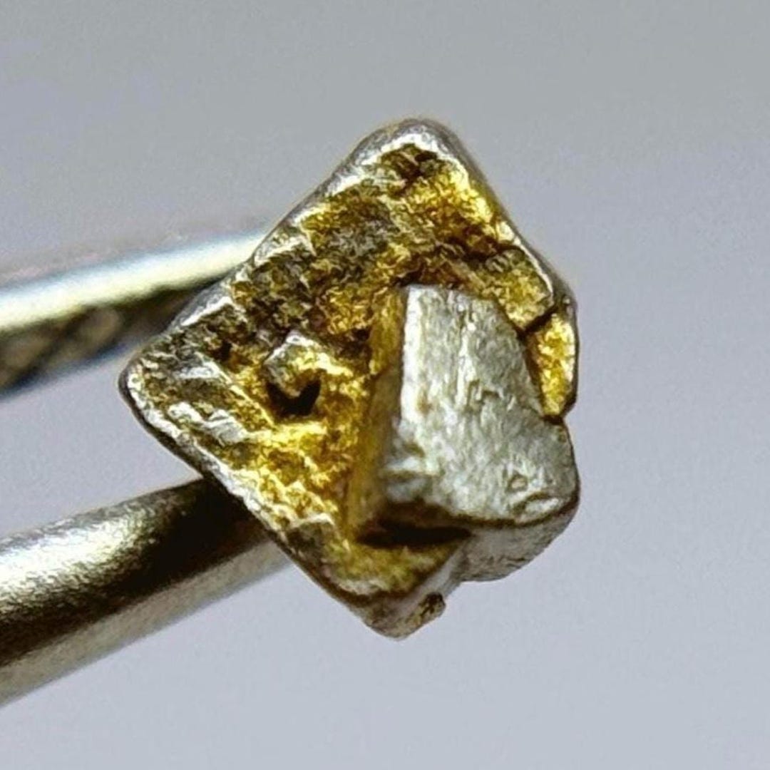 Natural Platinum With Gold Crystal From Konder, Aldan Shield ...