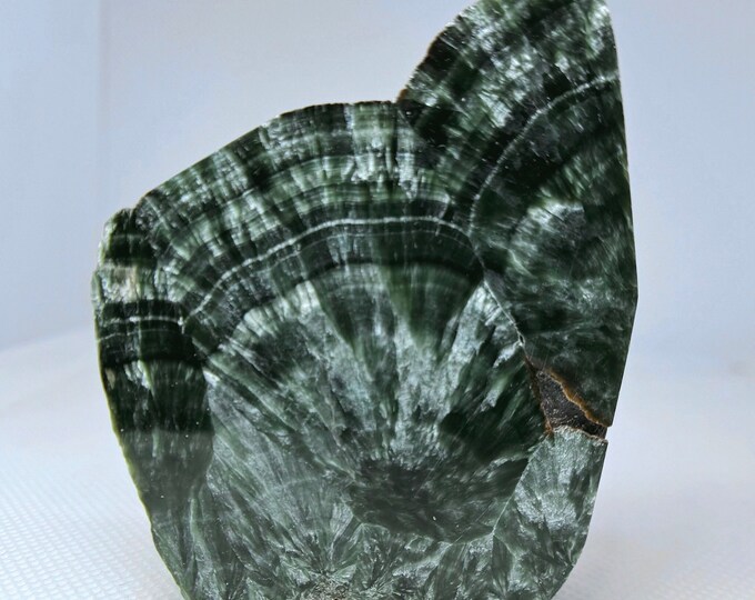 Seraphinite (clinochlore) Crystals Slice One Side Polished Specimen ...