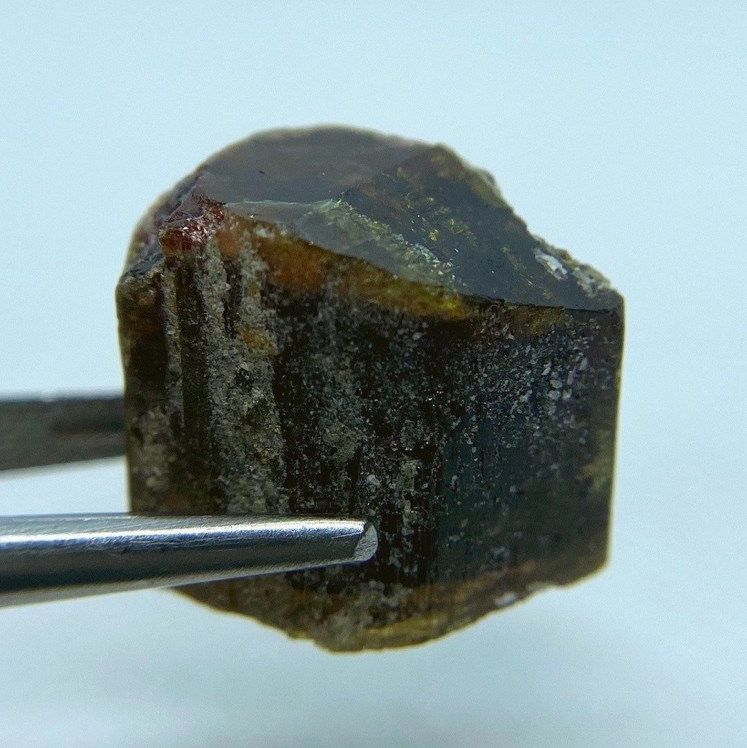 Turmalina multicolor marrón amarillo cristal rosa del campo de ...