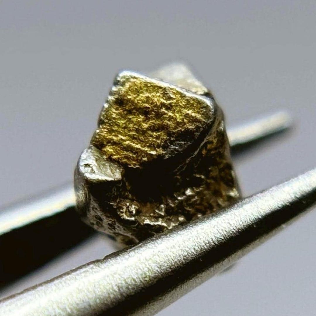 Natural Platinum With Gold Crystal From Konder, Aldan Shield ...