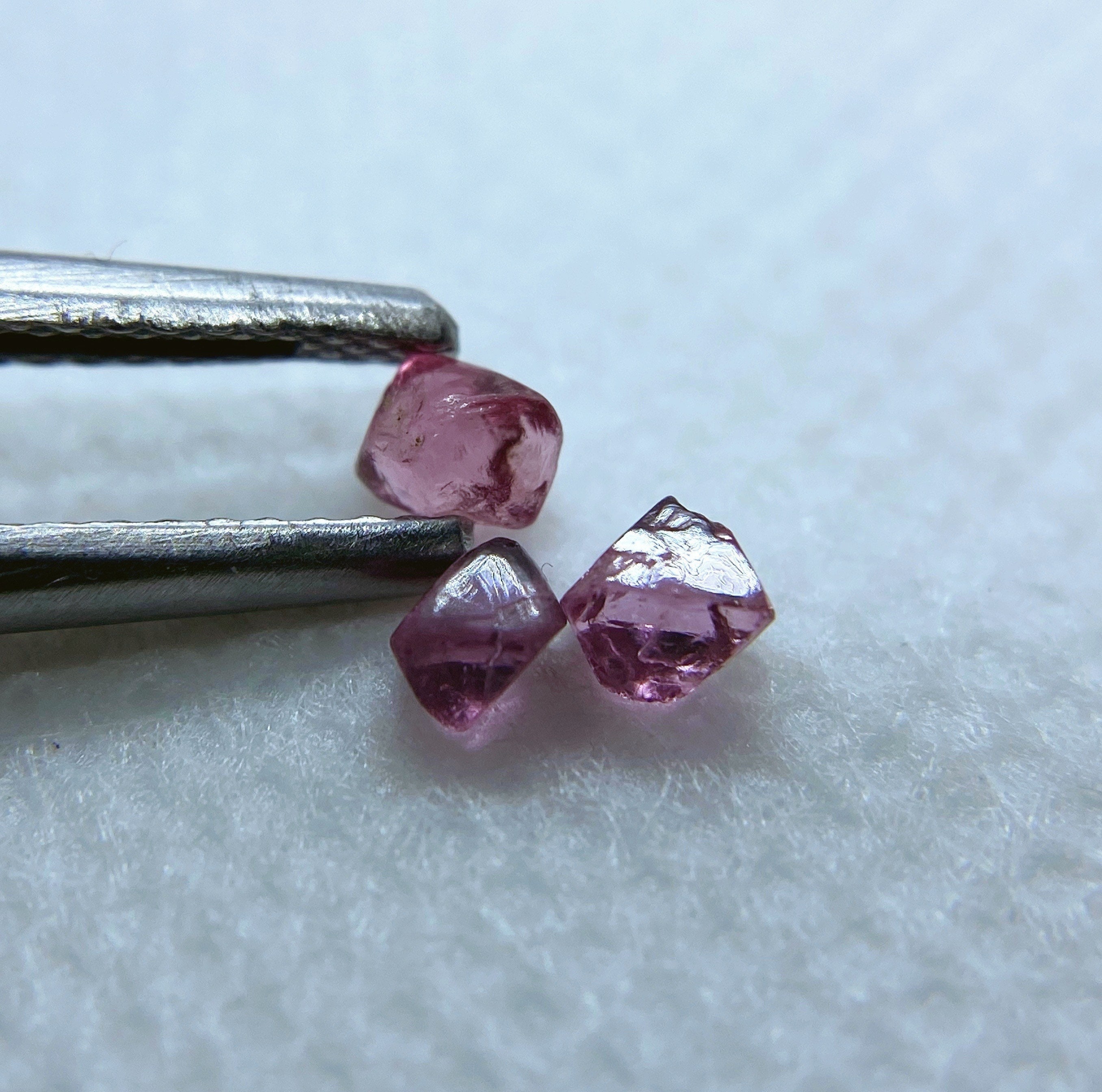 Set of Natural Pink Spinel Gem Rough Crystals. - Etsy