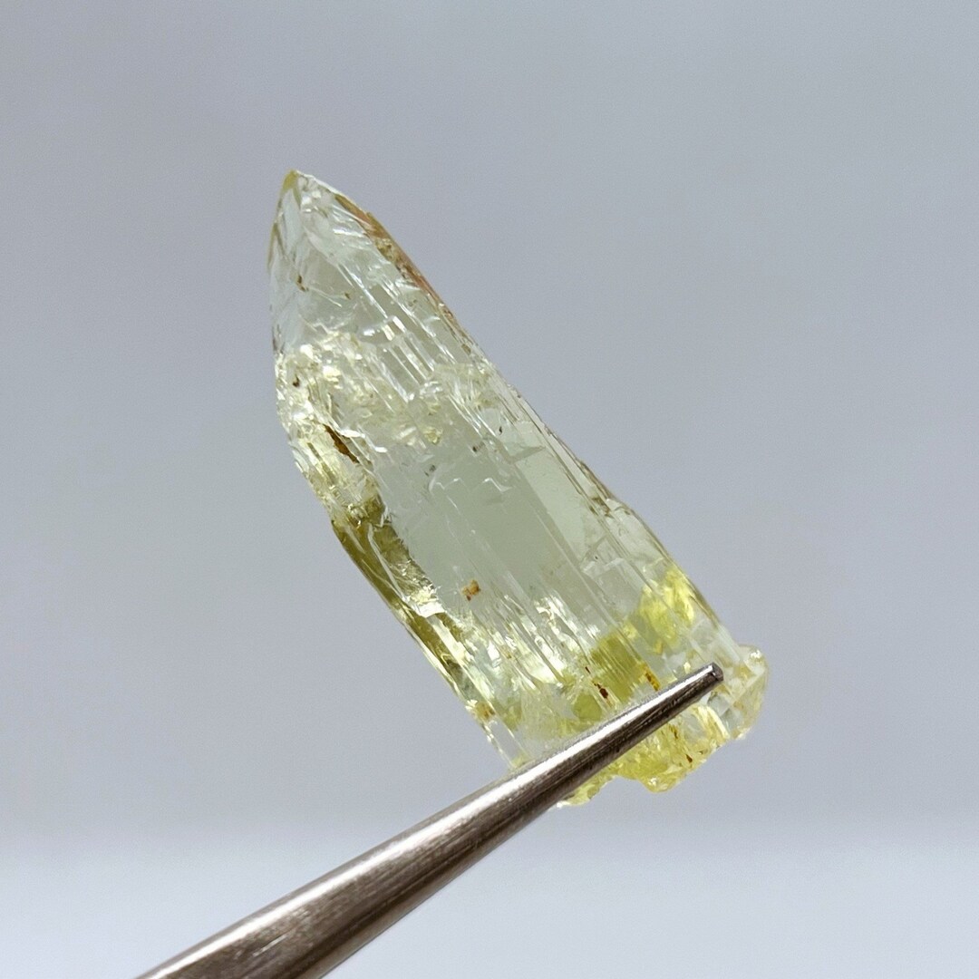 Heliodor (yellow Beryl) Crystal From Ukraine. - Etsy