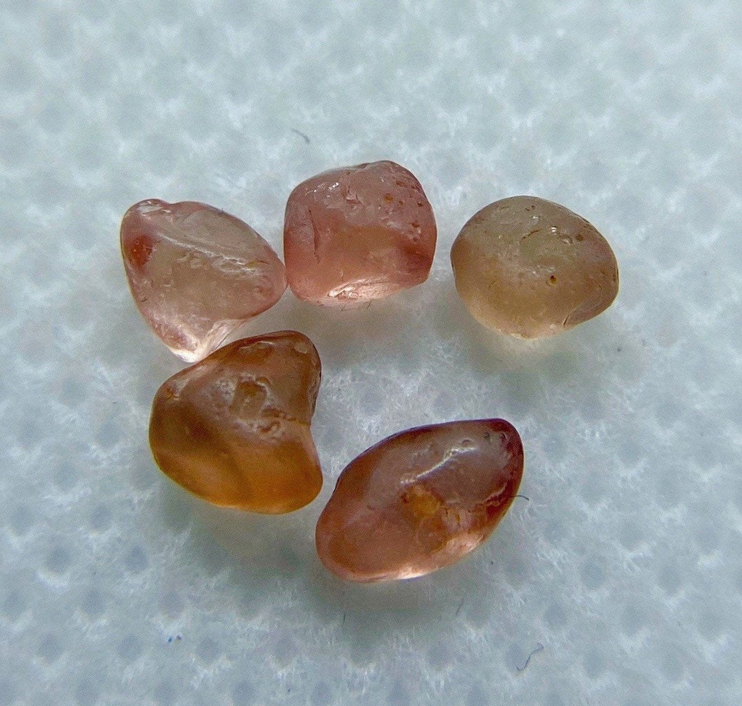 Set of Natural Pink&yellow Spinel Gem Rough Crystals. - Etsy