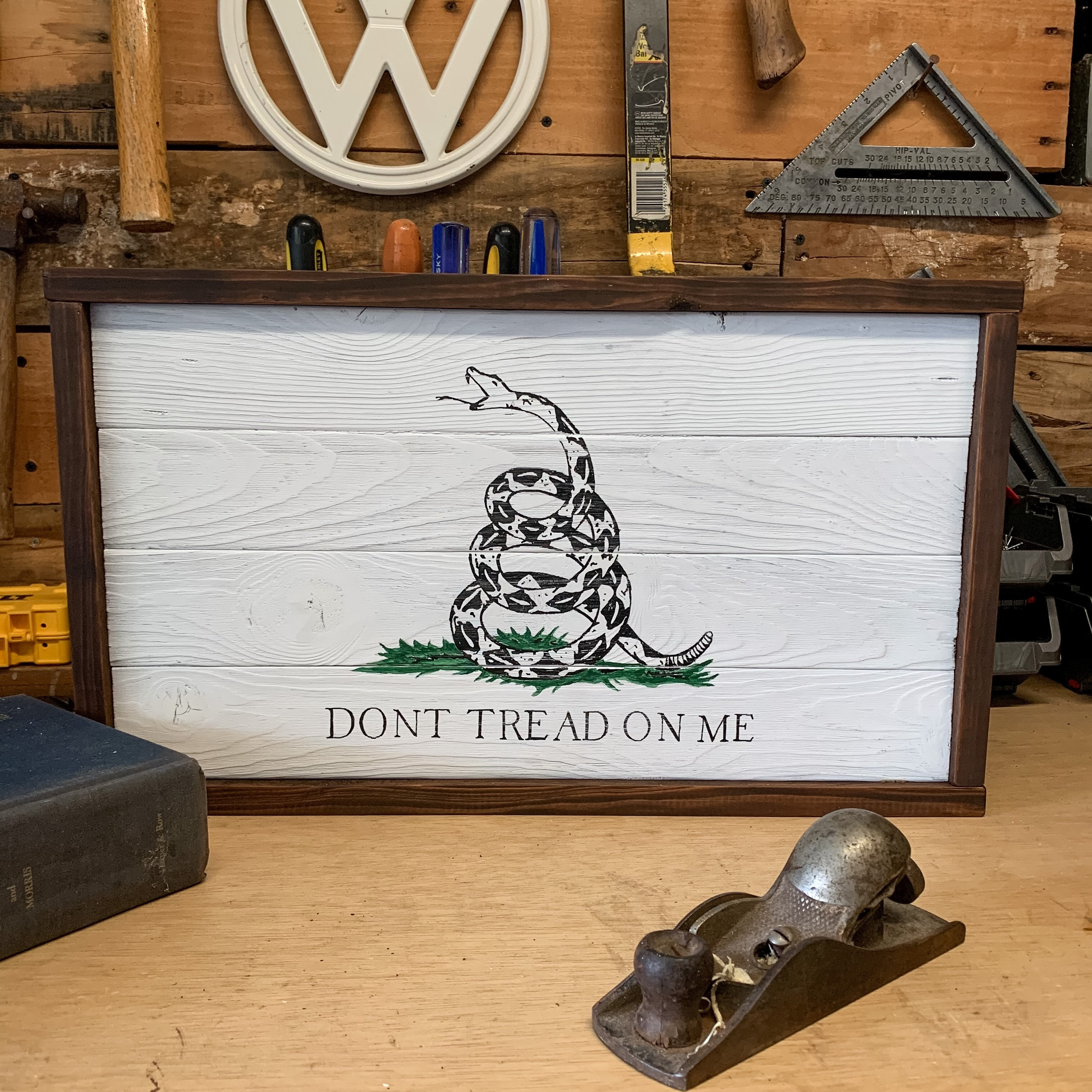 Handmade Gadsden Flag Wood Sign: Patriotic Farmhouse Decor - Etsy