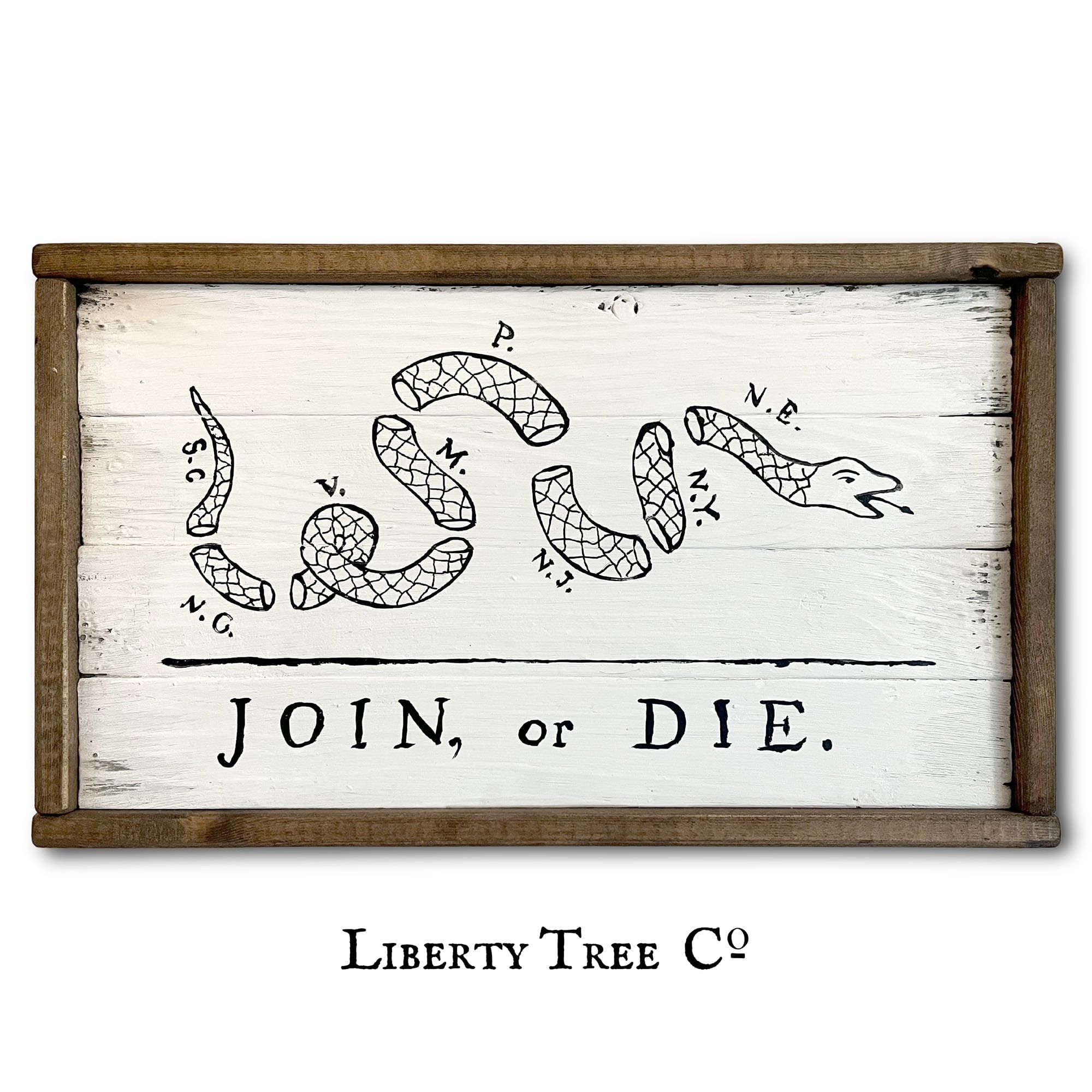 Join or Die Flag Join or Die Join or Die Snake Patriotic Farmhouse Sign ...