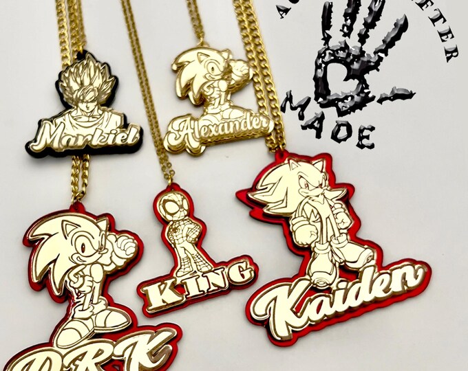 Sonic Necklace And/or Earrings Gift Boxed With Ornate Organza Gift Bag ...