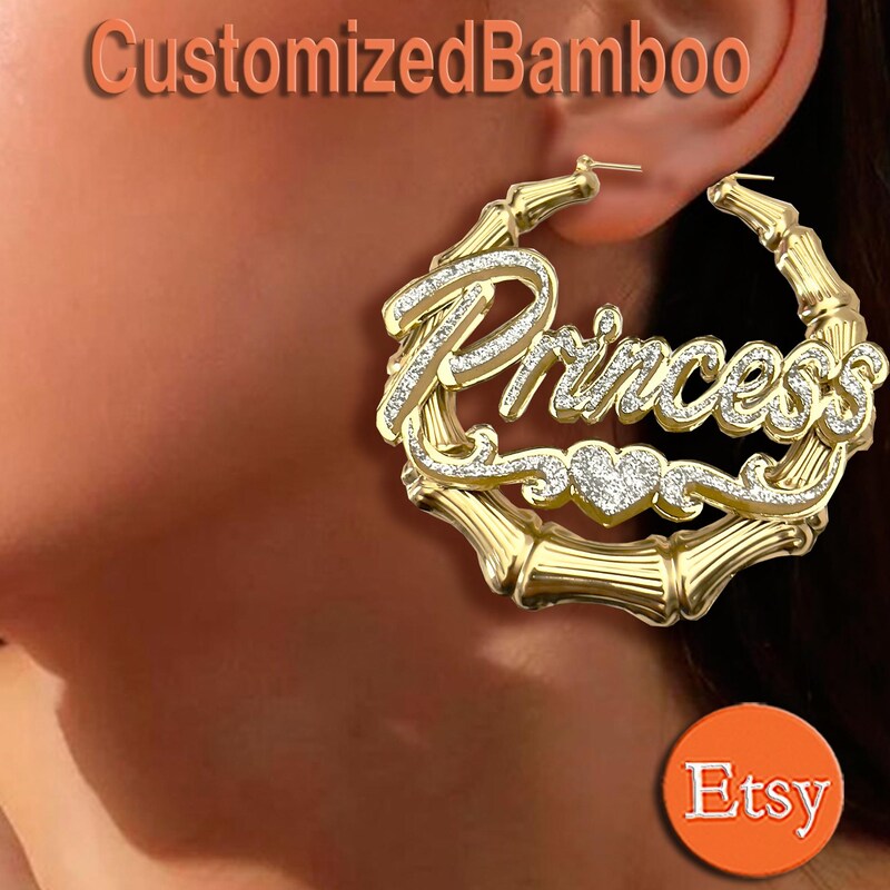 Bamboo Earring - Etsy