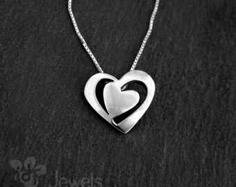 Small Silver Heart - Etsy