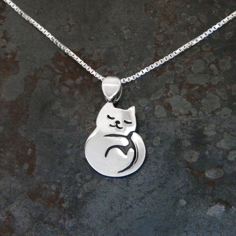 Cat Pendant - Etsy UK