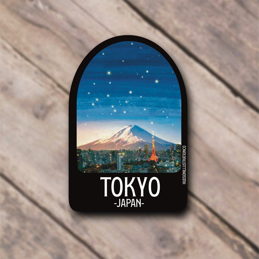 Sticker, Magnet, Print, or Postcard Tokyo Japan Souvenir, Travel ...