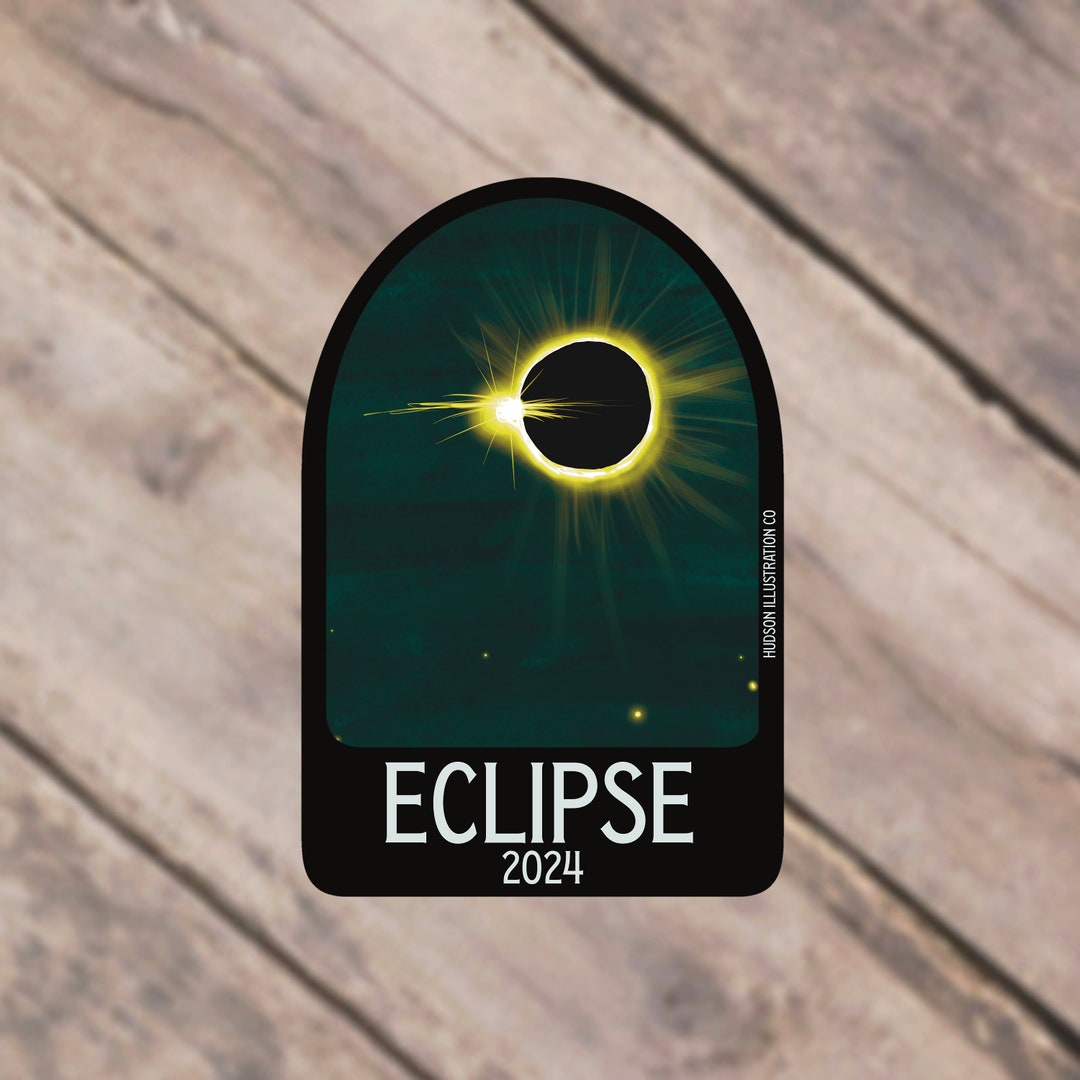 2024 Total Solar Eclipse Sticker/magnet/print/postcard 1 - Etsy