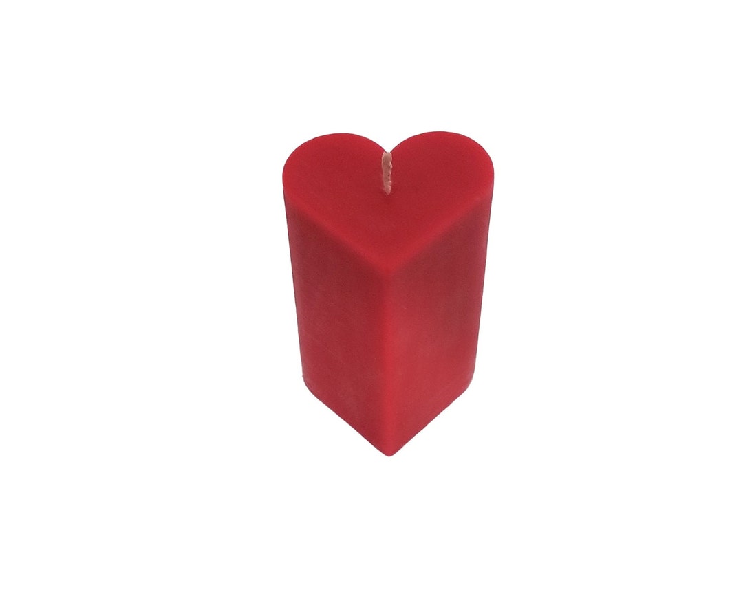 Heart Candle, Heart Shaped Candle, Heart Shaped Valentine's Day Candle ...