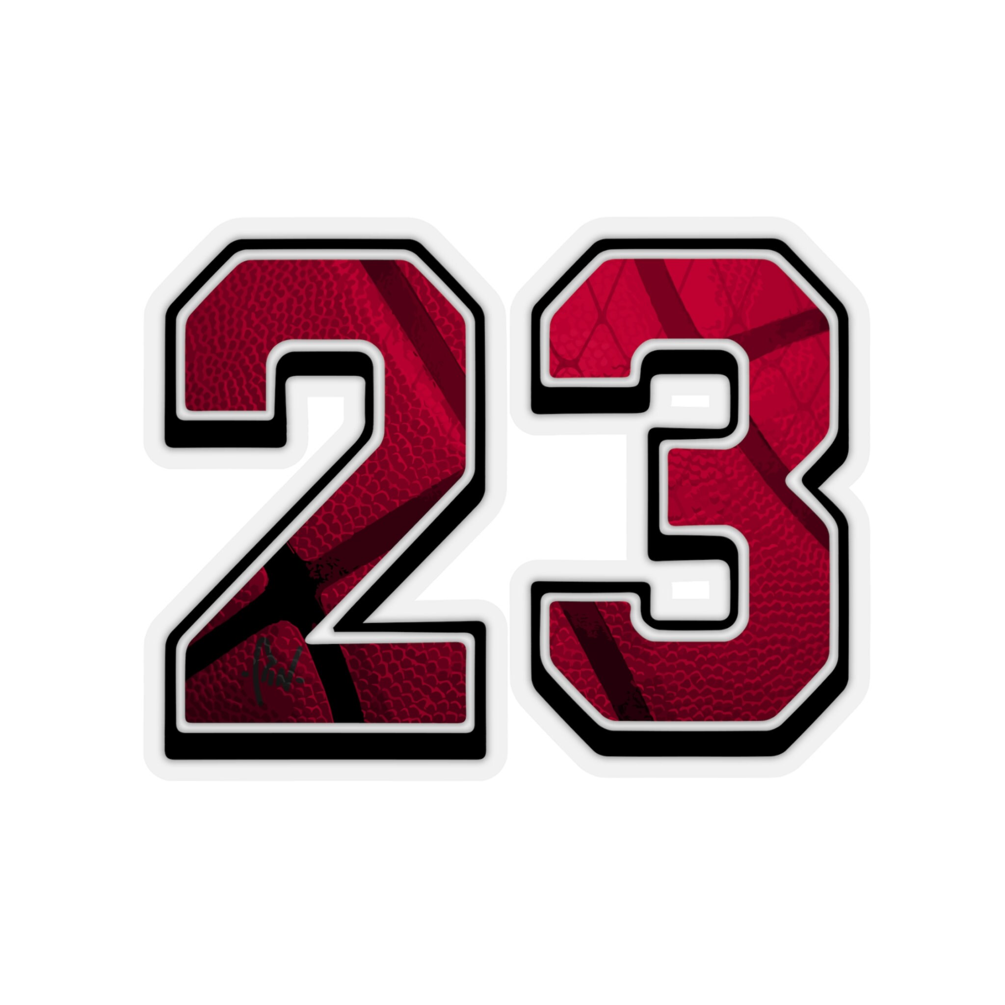 MJ 23 Kiss-cut Stickers - Etsy