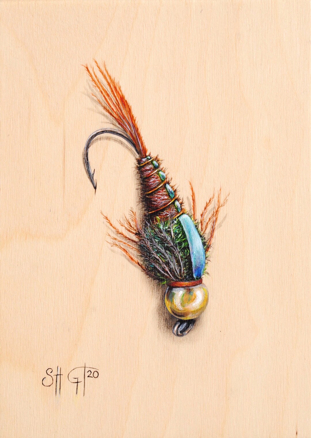 Impression queue de faisan - pêche à la mouche, art de la pêche, art de ...