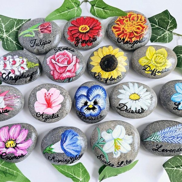 Garden Painted Rocks - Etsy