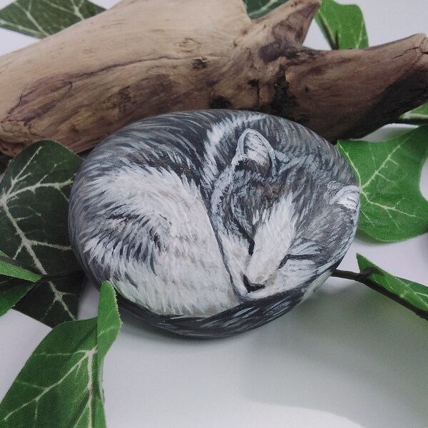 Painted Cow on Rock - Etsy