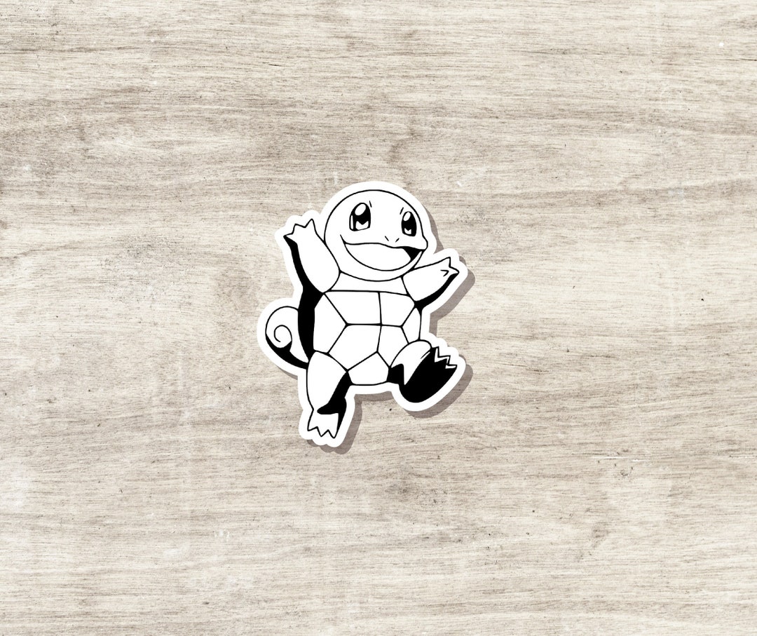 Squirtle Pokemon Vinyl Sticker Weatherproof - Etsy
