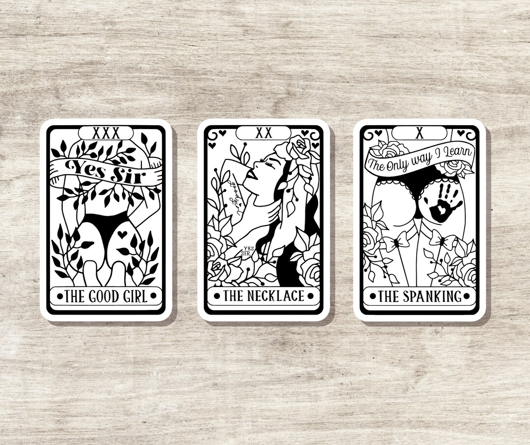 Spicy Tarot Kinky Tarot Vinyl Sticker Weatherproof Etsy