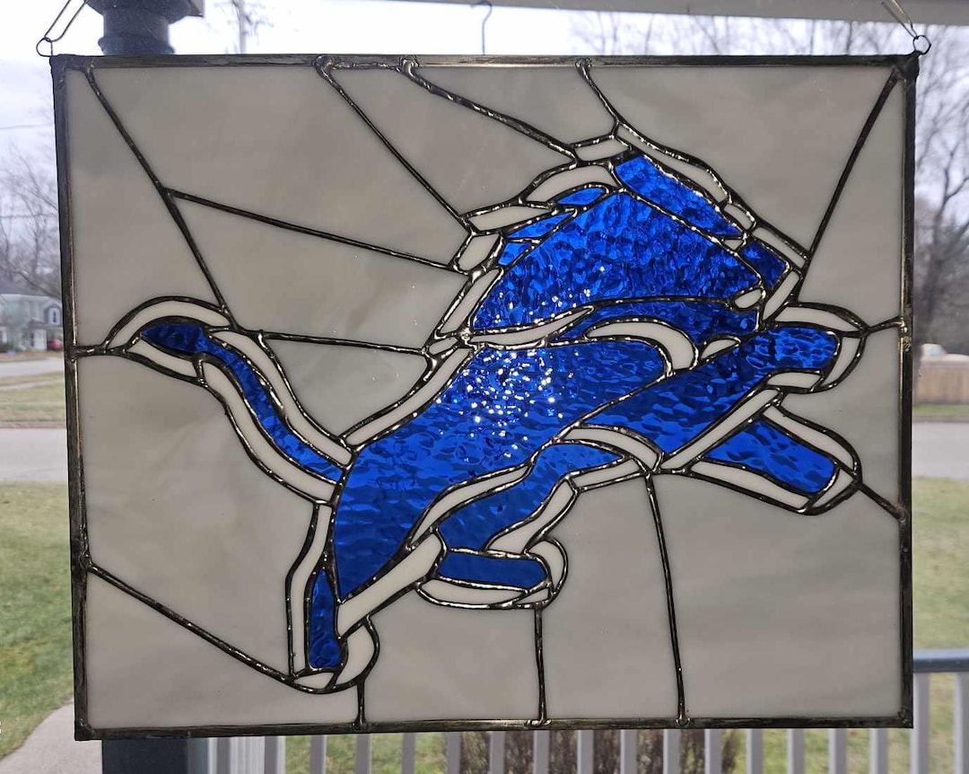 14 X 17 NFL Detroit Lions Stained Glass Beautiful - Etsy