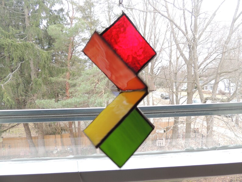 3-D Stained Glass Rainbow 8 1/2 Window Spinner Comes - Etsy