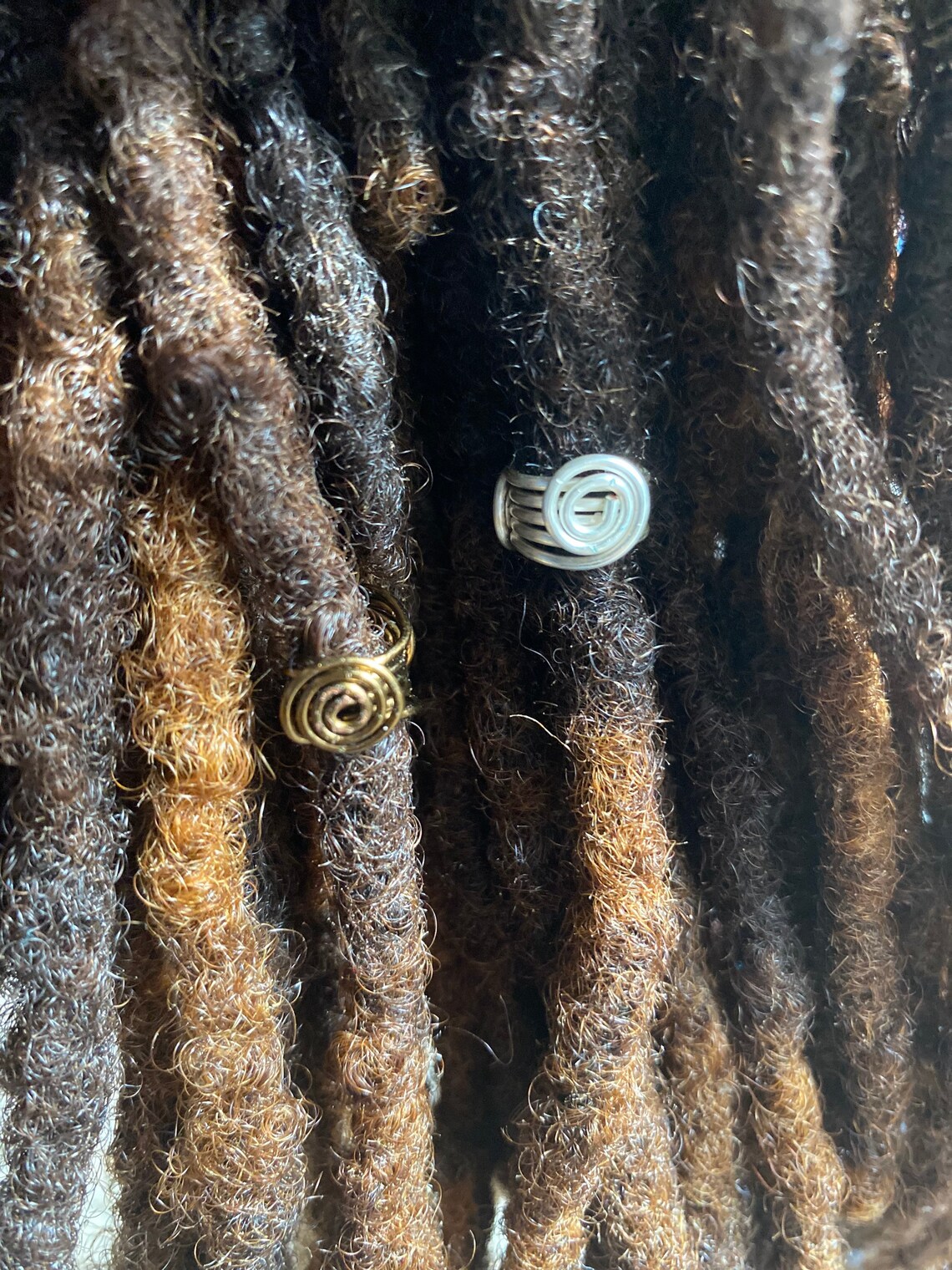 Short Double Spiral Loc Jewelry - Etsy