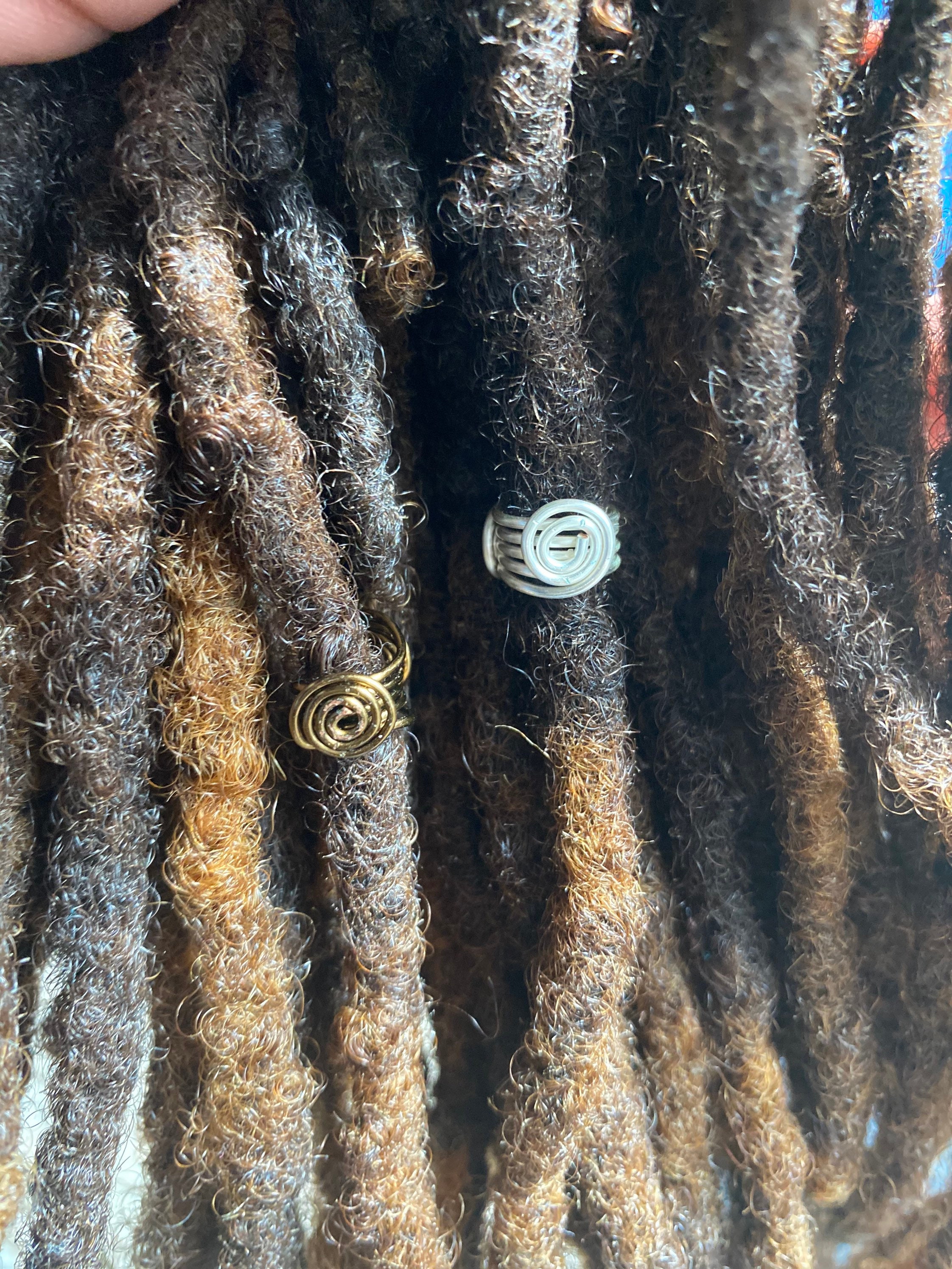 Short Double Spiral Loc Jewelry | Etsy