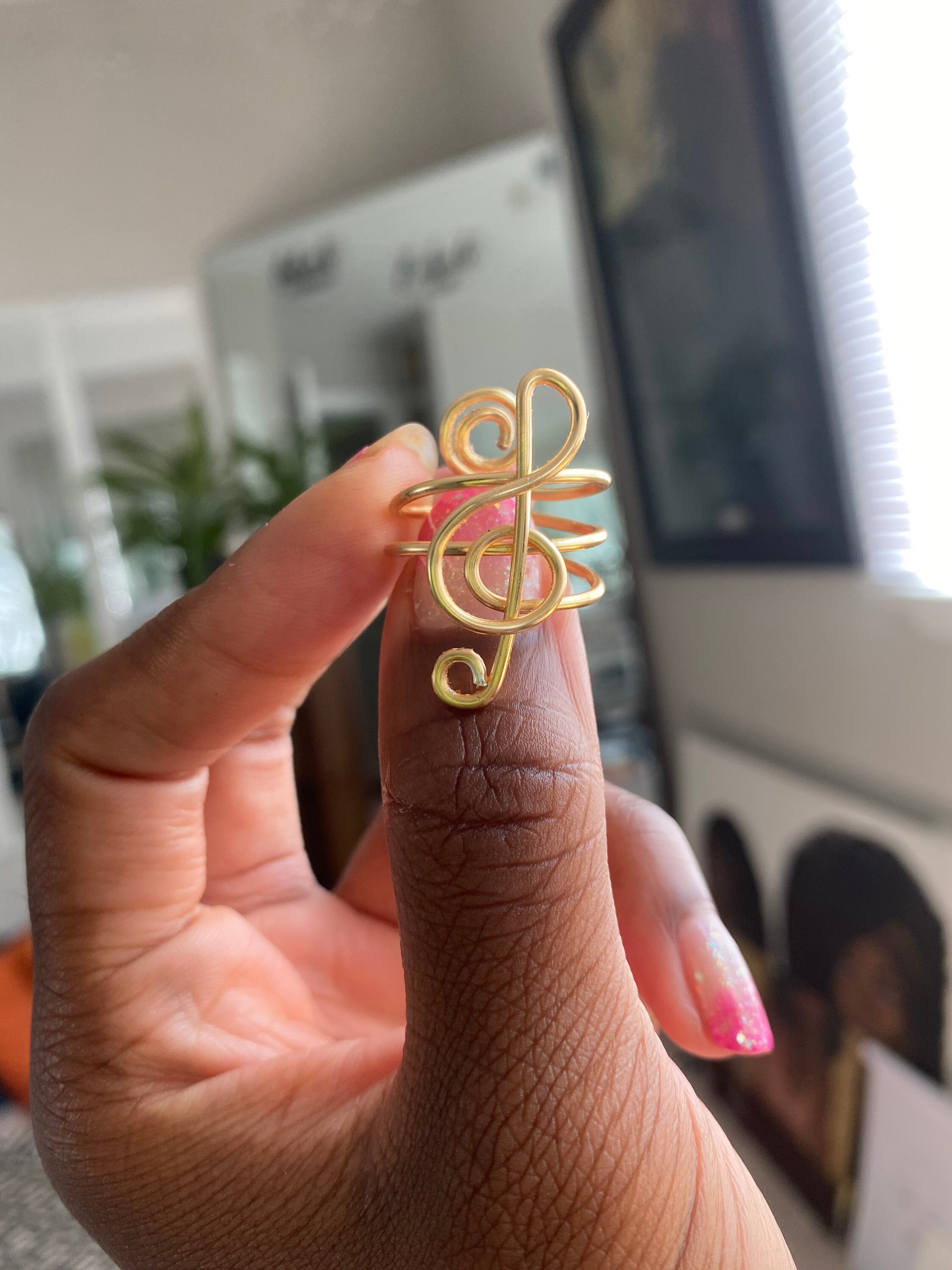 Treble Clef Ring - Etsy