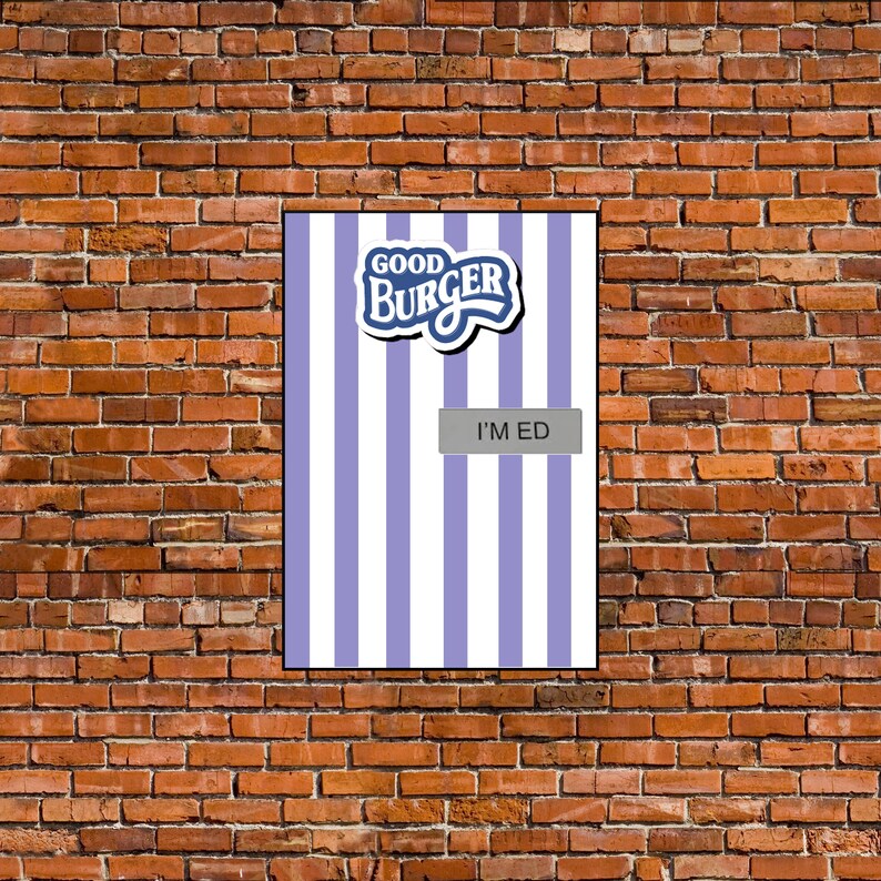 Good Burge Uniform Poster - Etsy