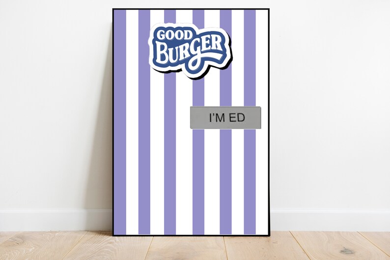 Good Burge Uniform Poster - Etsy