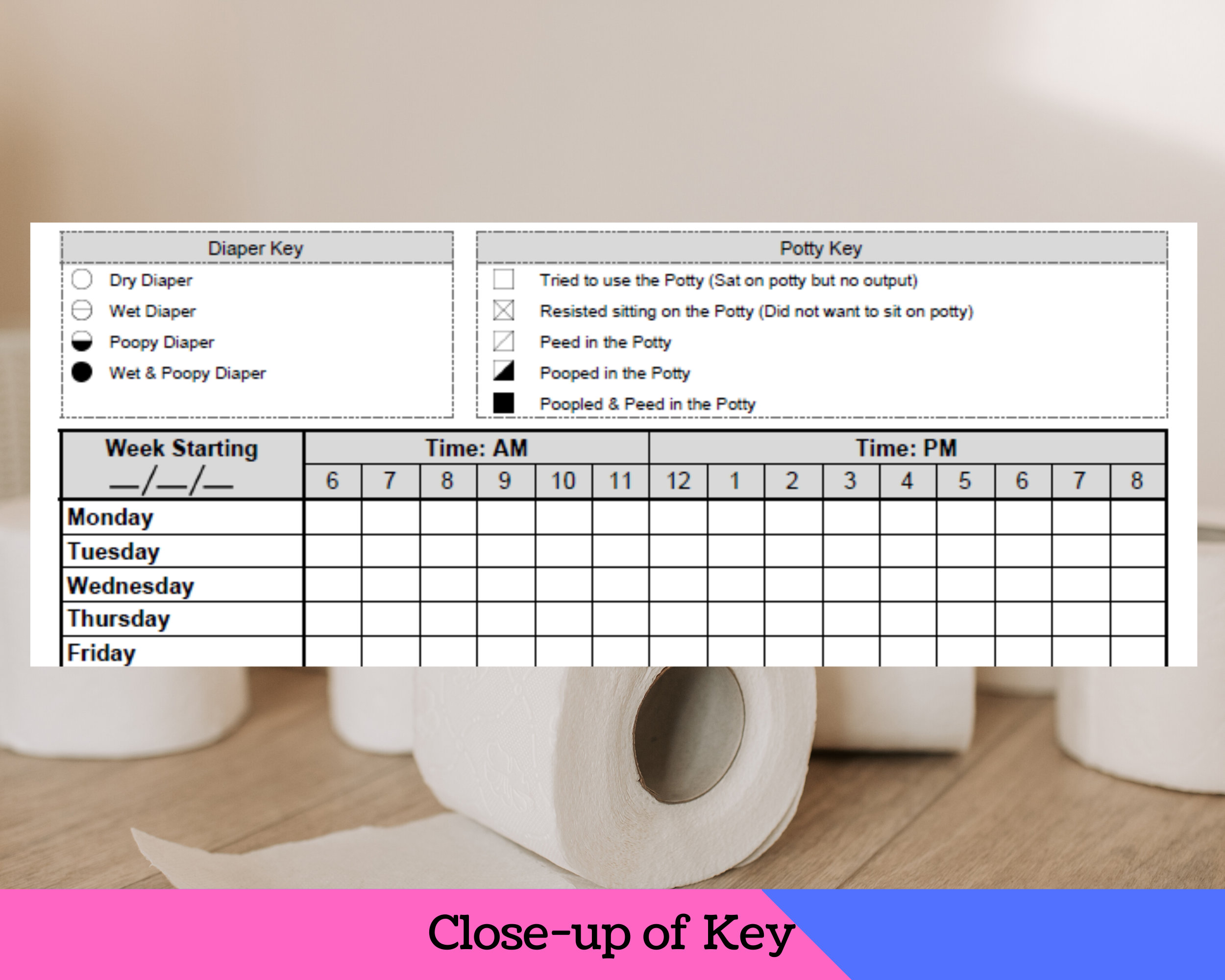 Potty-training Readiness Tracker for Parents Printable Kids Toilet ...