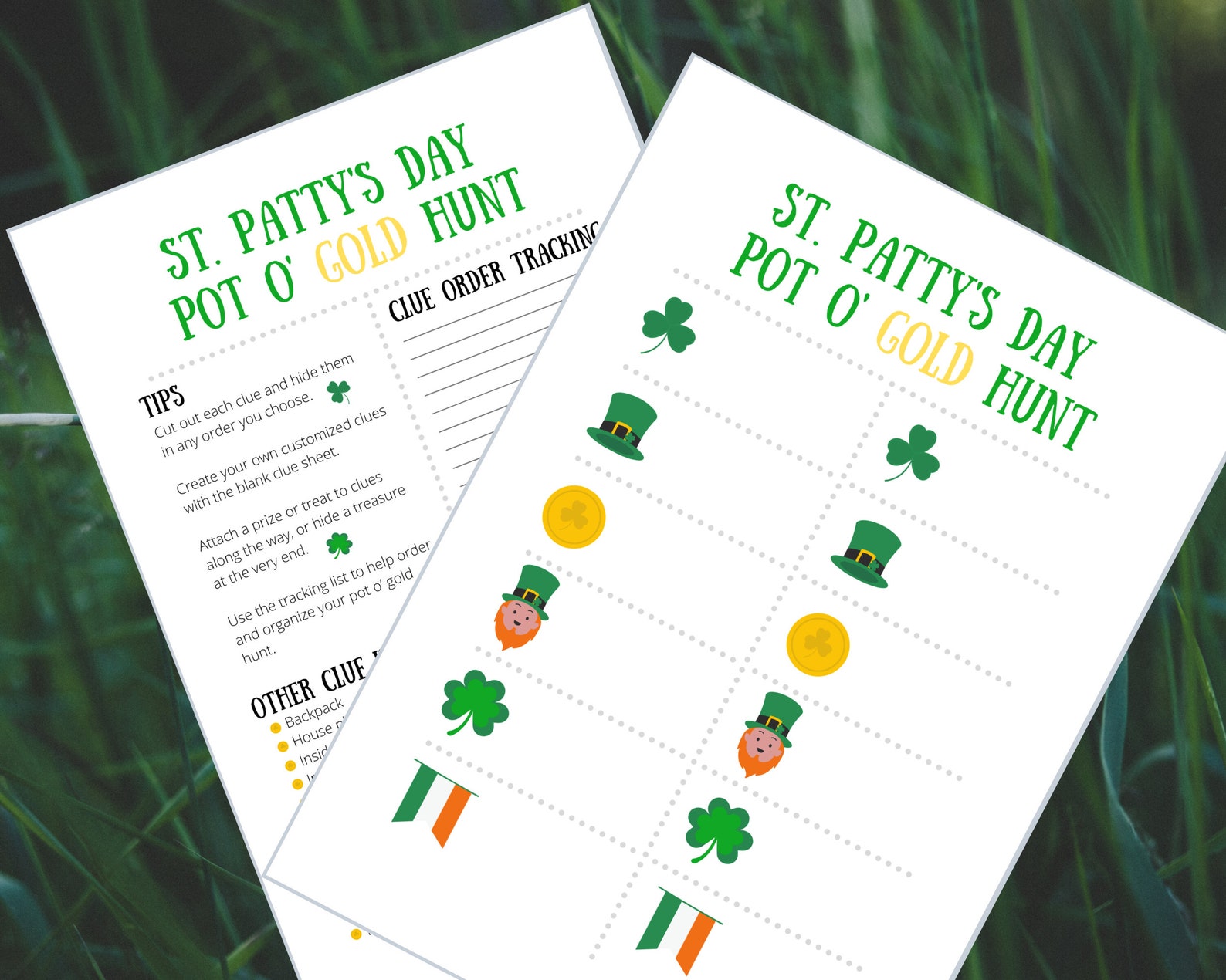 St. Patty's Day Pot O' Gold Scavenger Hunt St. - Etsy