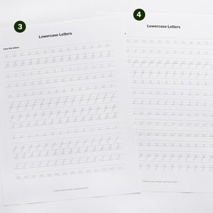 Printable Cursive Worksheets–9 Pages (letters and Words) | for Middle ...