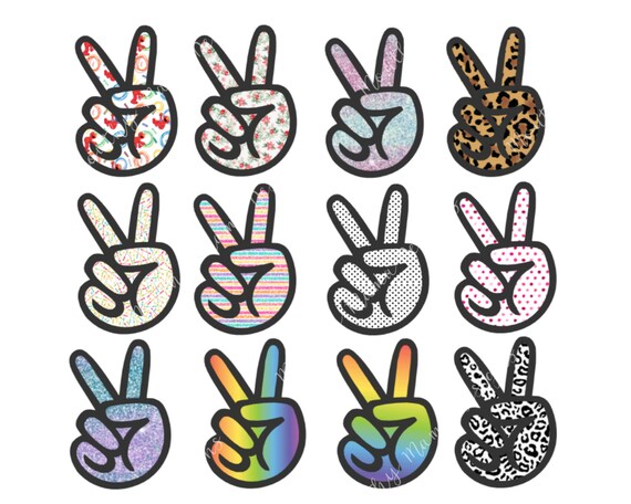 Peace Sign Bundle Png - Etsy